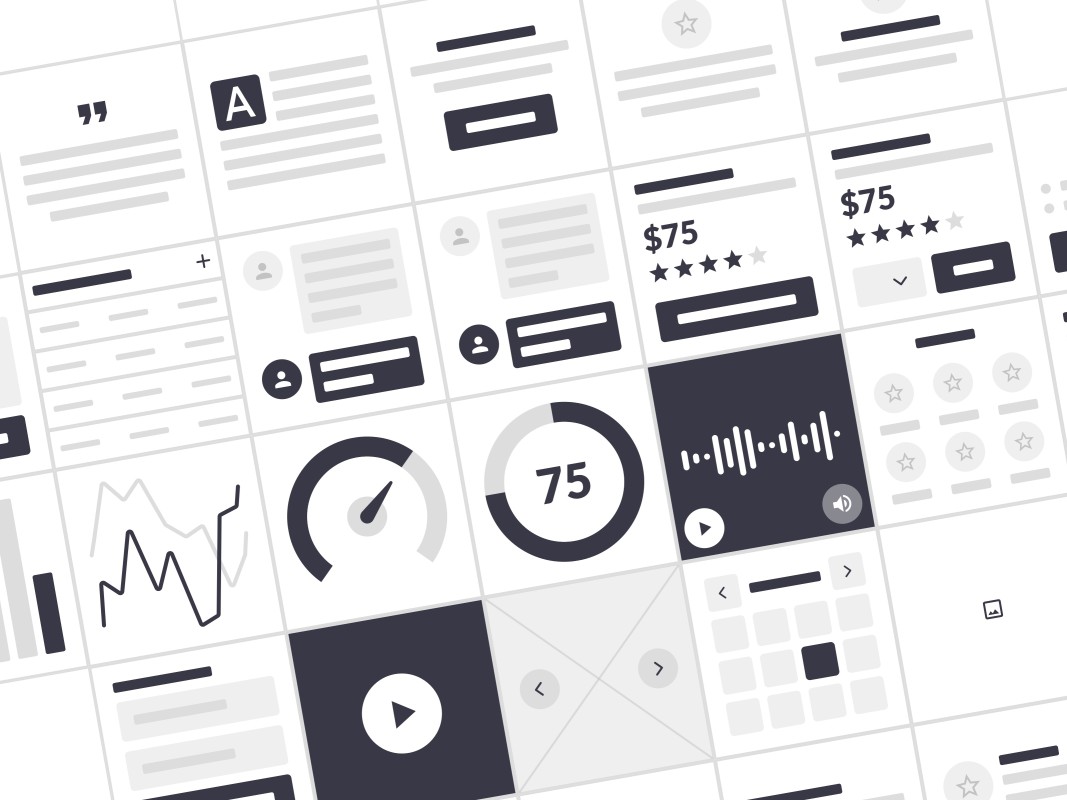 Blocks Wireframe Kit - UI/UX Assets