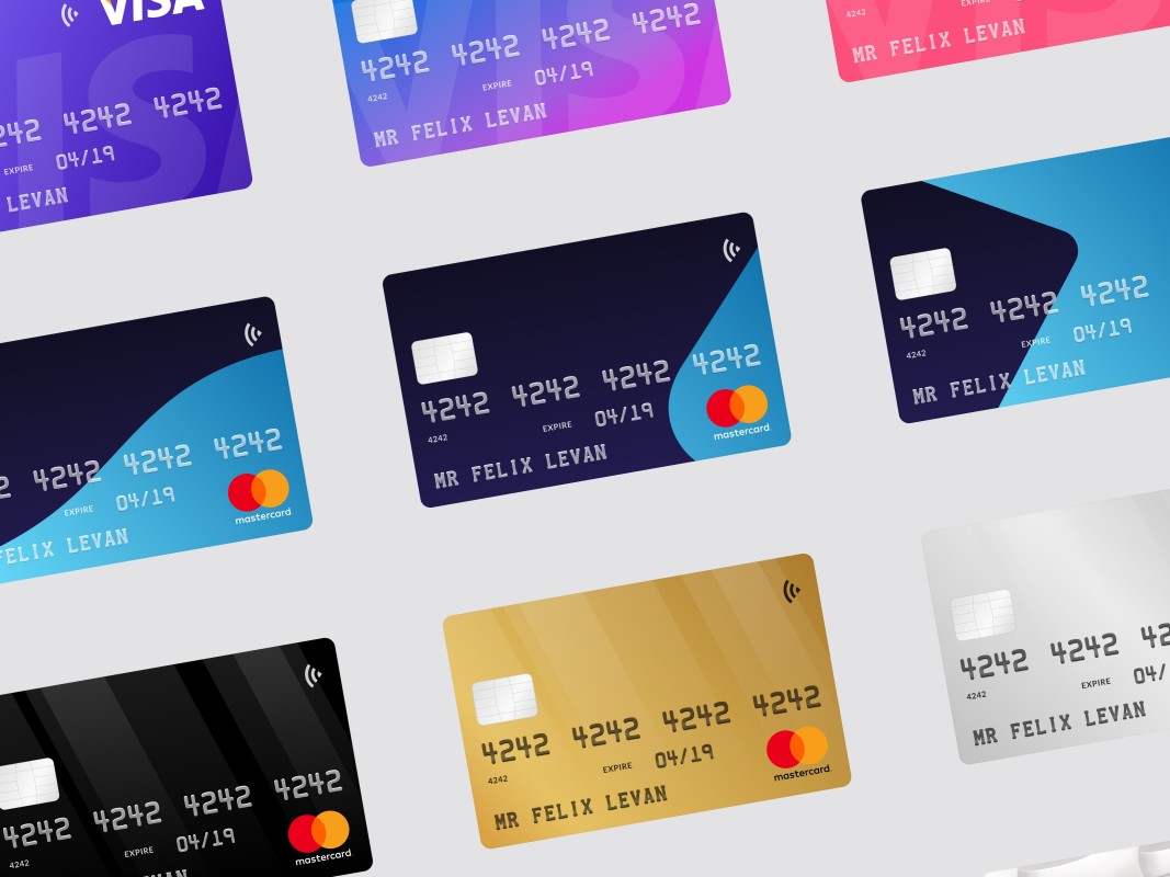 Credit Card Mockups - UI/UX Assets