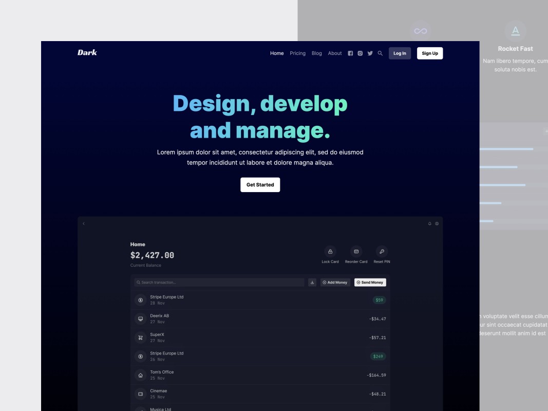Dark Kirby Theme - UI/UX Assets