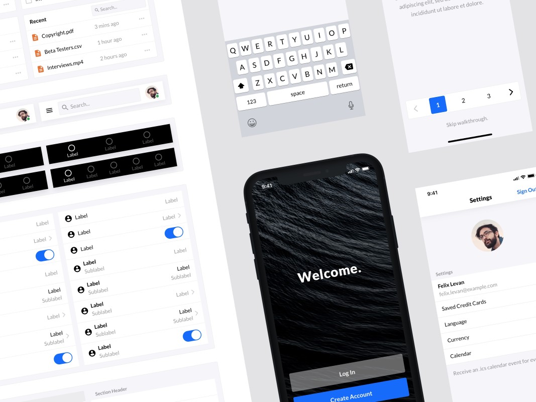 Mobile Design System - UI/UX Assets