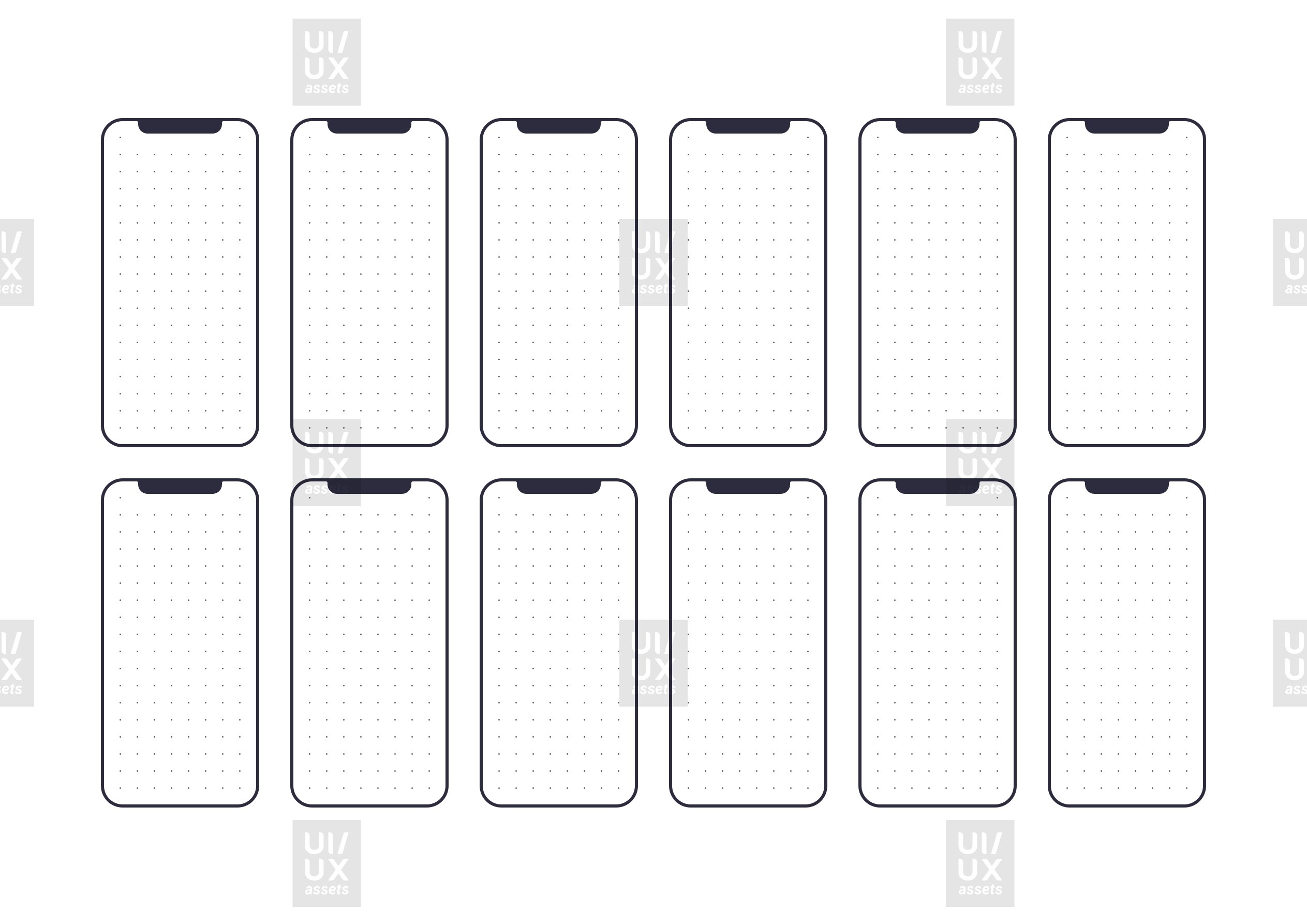 Printable Wireframe Templates - UI/UX Assets