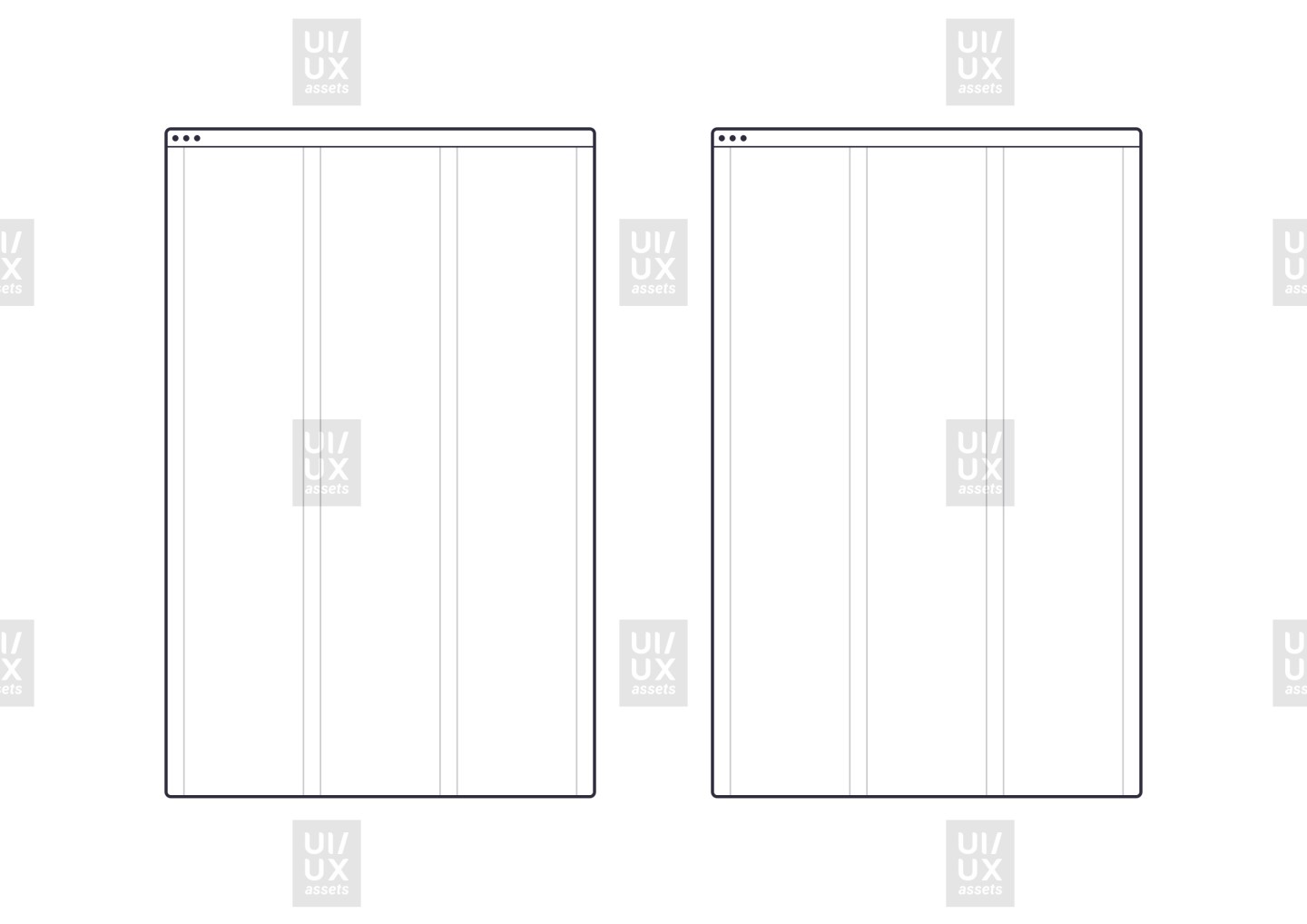 Printable Wireframe Templates - UI/UX Assets