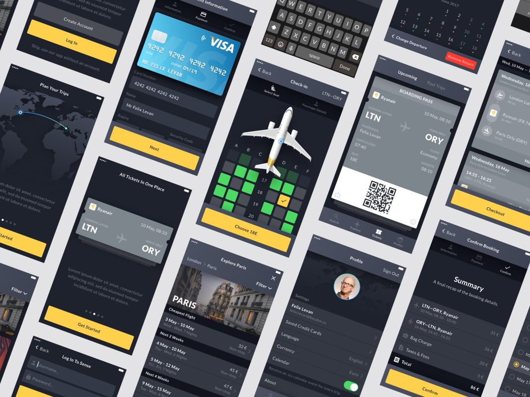 Sense UI Kit - UI/UX Assets