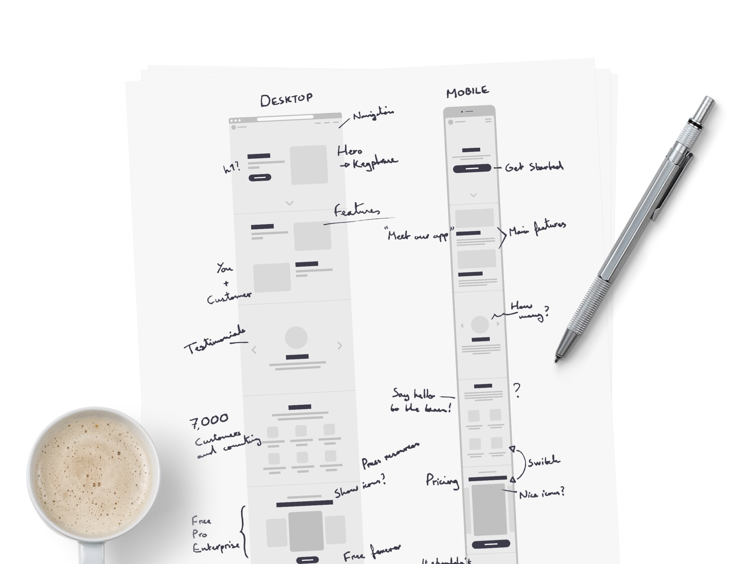 UX Flowchart Cards - UI/UX Assets