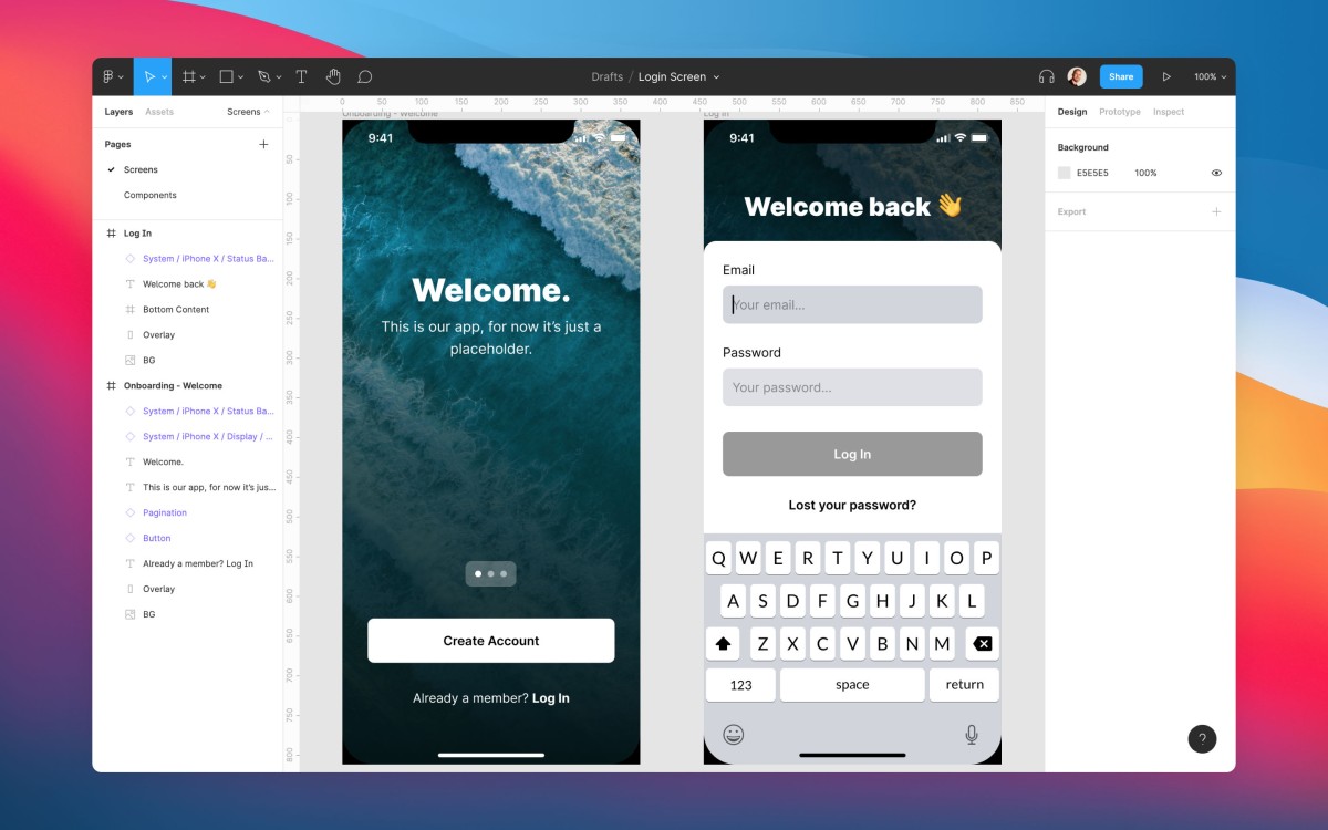 Creating a Login Screen in Figma - UI/UX Assets